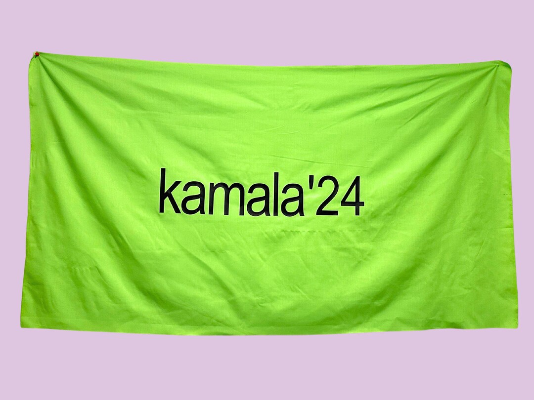 Kamala Brat Wall Hanging 2024 Election Banner Lime Green Sign for Brat ...