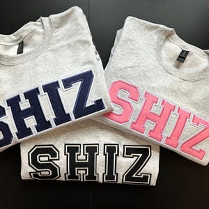 SHIZ University Sweatshirt Wicked Movie College Crewneck Gray With Pink ...
