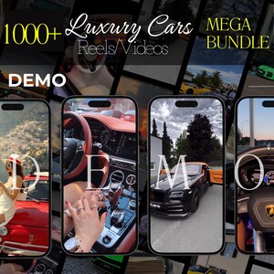 1000 Luxury Cars Reels/videos Bundle, Luxury Reels/videos Bundle ...
