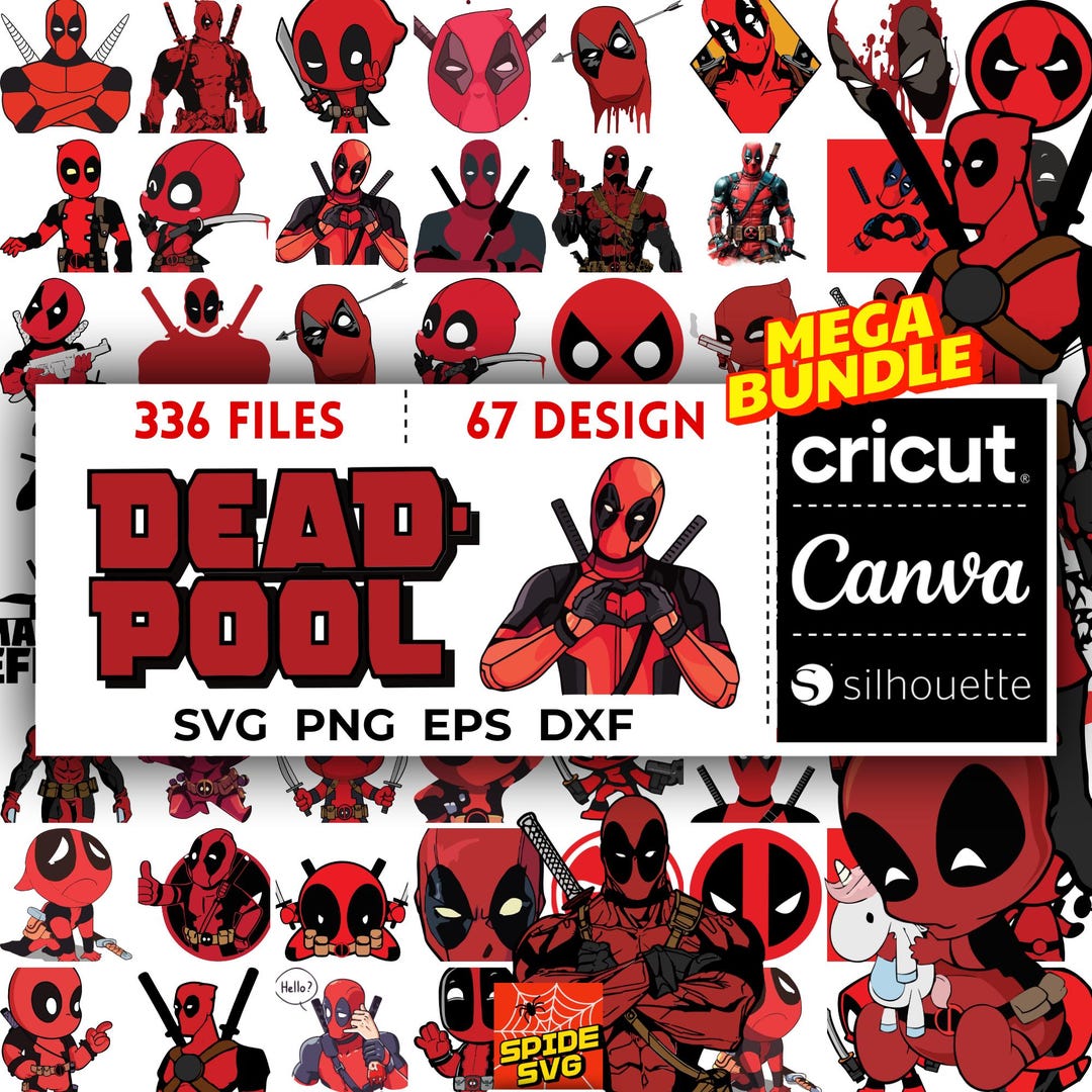Deadpool SVG, Deadpool Svg Bundle, Deadpool Png, Superhero Svg ...