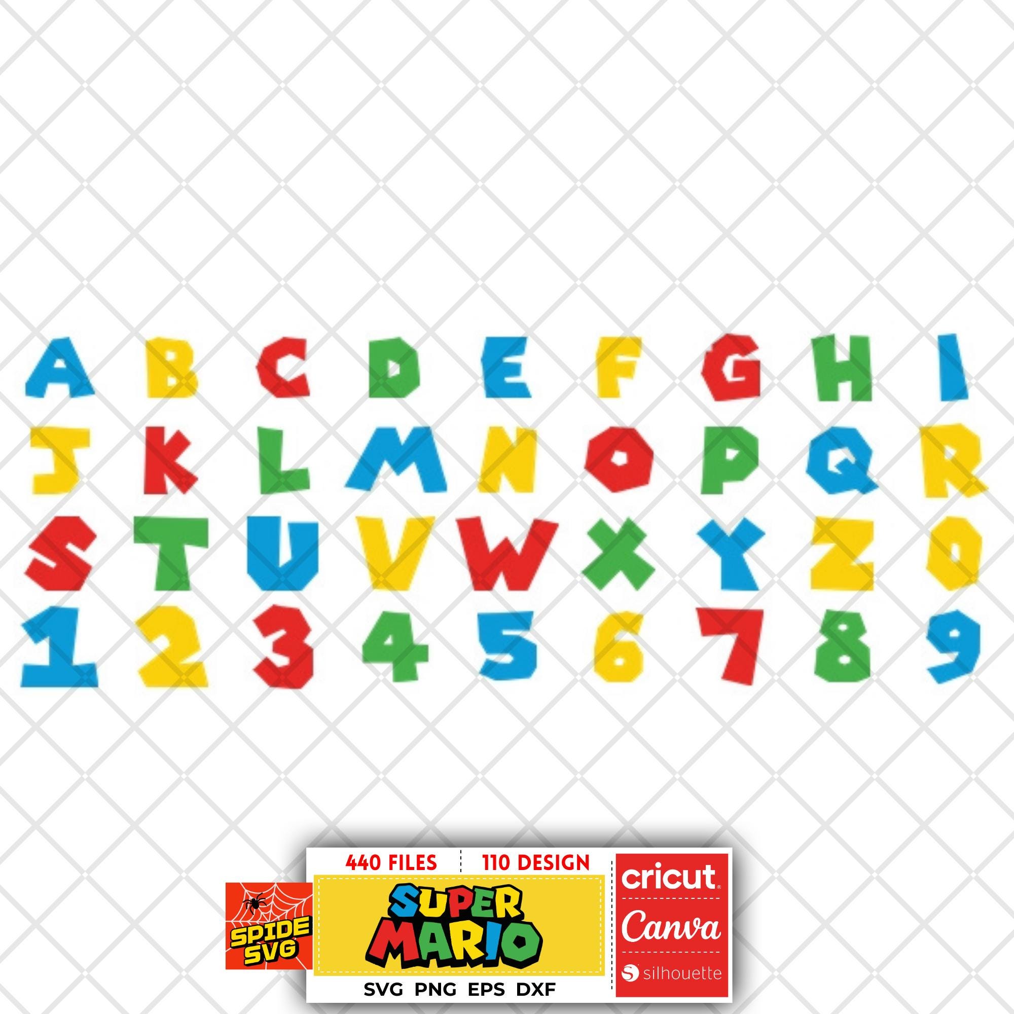 Super Mario SVG Bundle, Mario Family Svg, Super Mario PNG, Super Mario ...