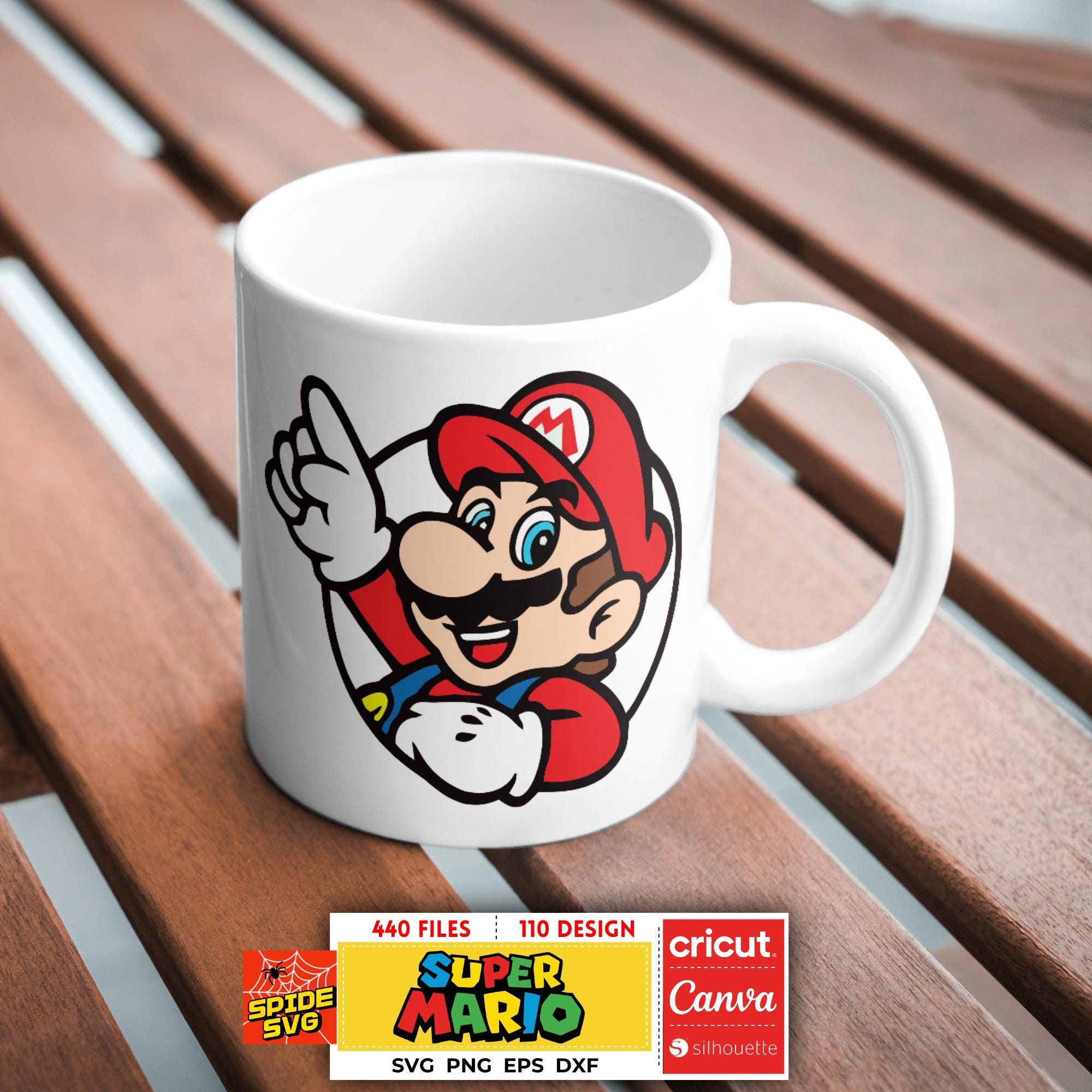 Super Mario SVG Bundle, Mario Family Svg, Super Mario PNG, Super Mario ...