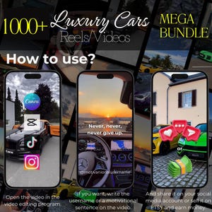 1000 Luxury Cars Reels/videos Bundle, Luxury Reels/videos Bundle ...