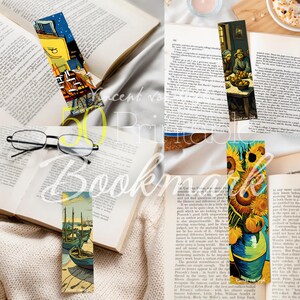 50 Van Gogh Printable Bookmarks Prints, Van Gogh Paintings Bookmark ...
