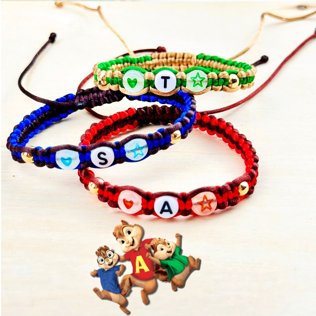 Alvin and the Chipmunks Handmade Bracelet, Couple's Gift - Etsy
