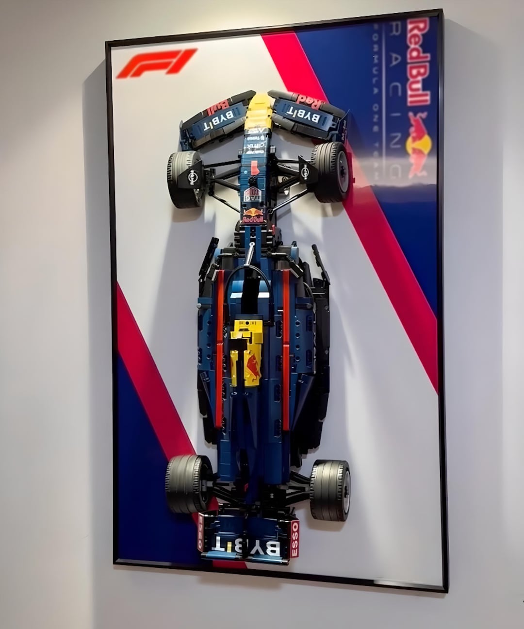 LEGO Red Bull F1 RB20 Wall Mount Display Frame & Storage Formula One 42206 Adult Collectible ...