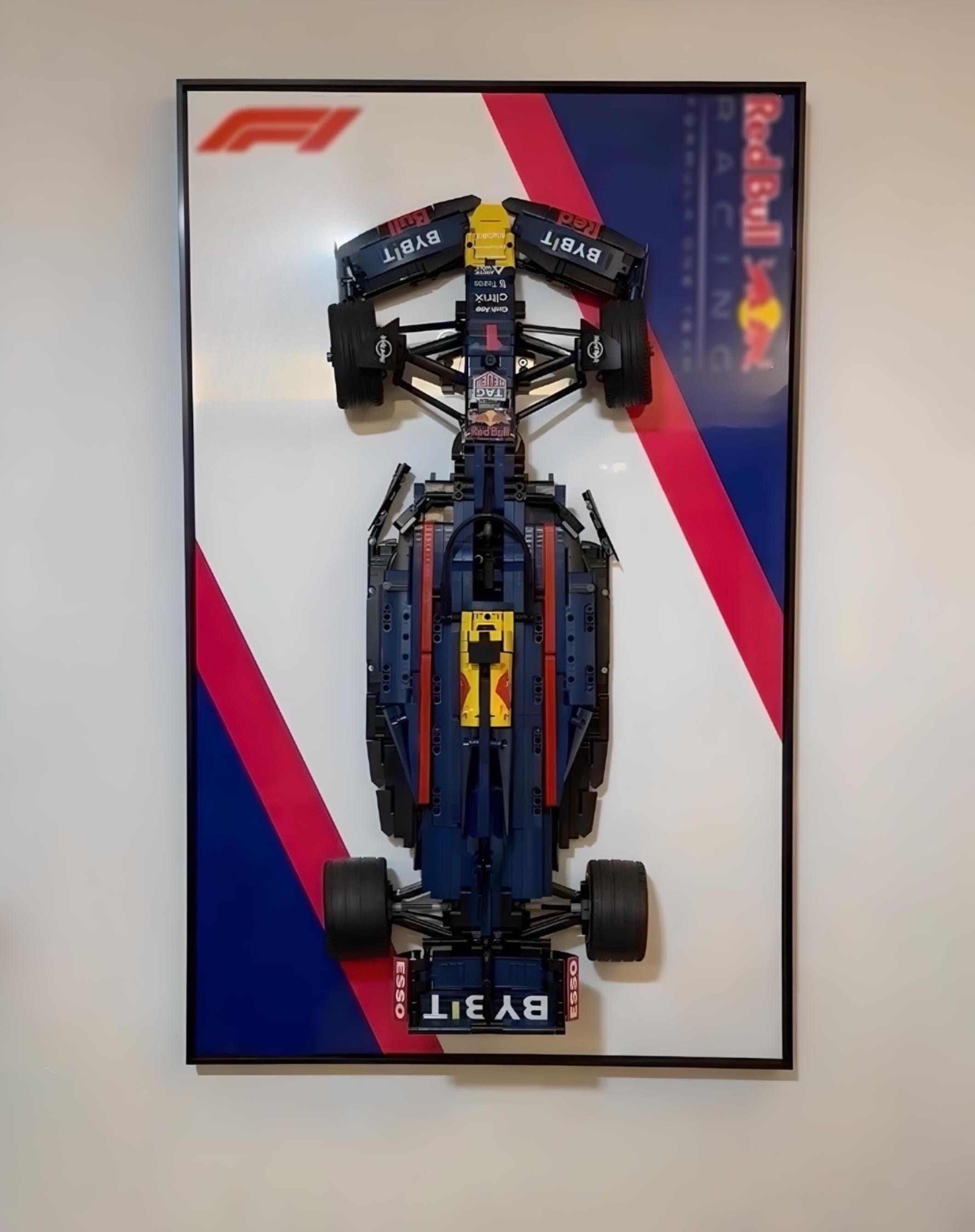 LEGO Red Bull F1 RB20 Wall Mount Display Frame & Storage Formula One ...