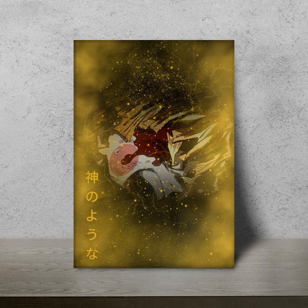 Demon Slayer Anime Poster Zenitsu Agatsuma Godlike Speed Poster Wall ...