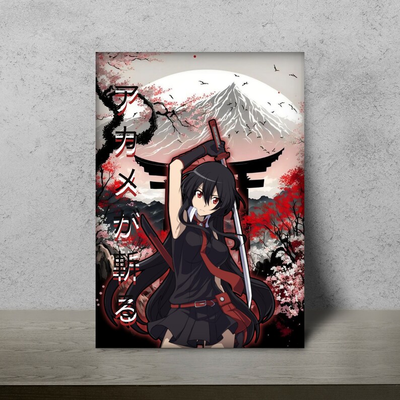 Akame Ga Kill Anime Poster Akame Poster Wall Art Home Decoration ...