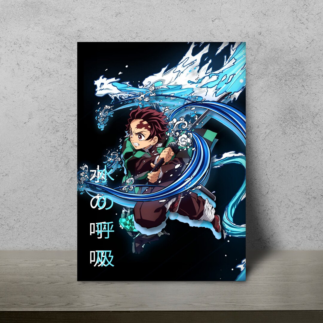 Demon Slayer Anime Poster Tanjiro Kamado Poster Wall Art Home ...
