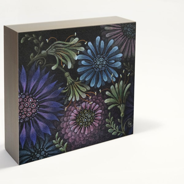 Wood Block Flower - Etsy
