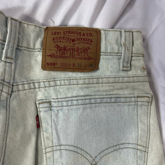 1980s Deadstock Light Wash 505 Levi's | Waist 30 | In… - Gem