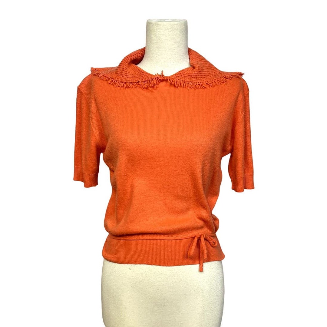 1950s Pin up Orange Sweater Bust 32 Waist 28 VTG Vintage - Etsy