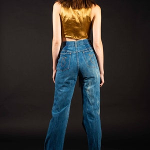 70s Rare Rumble Seats Denim Jeans| Waist- 28| Hip- 17.5| Inseam- 34 ...