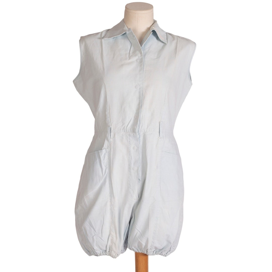 1950s Gym Romper | Bust 40" | Light Blue | Vintage - Etsy