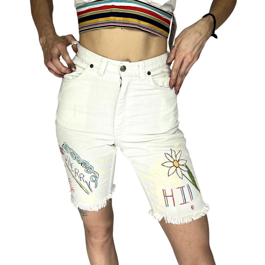 1960s Bermuda Shorts | Waist 26 | Hand Drawn | Vintage - Etsy