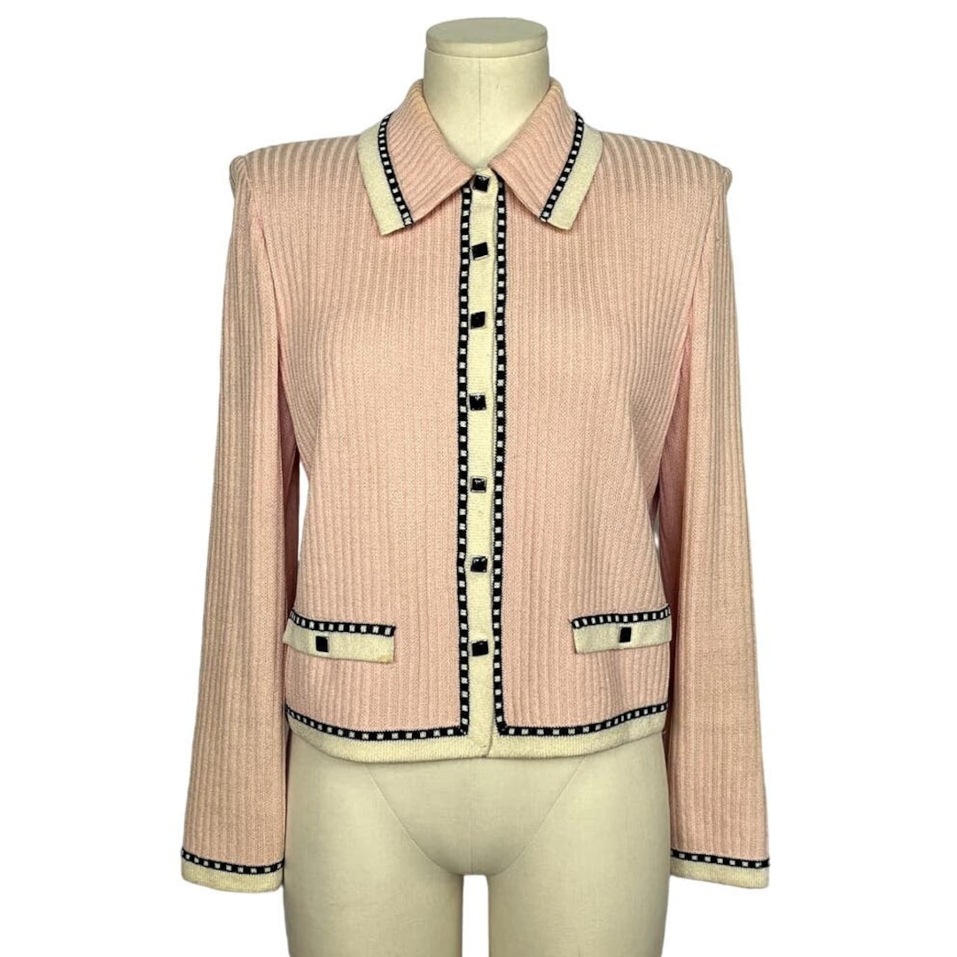 1990s St. John Pink Cardigan | Size 6 | Button up | Vintage - Etsy