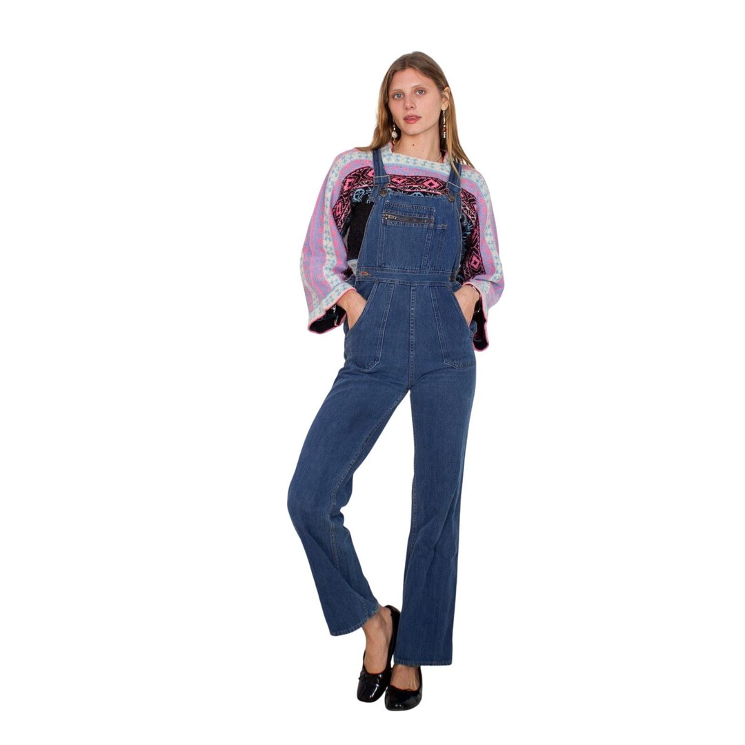 1970s Denim Overalls | Zipper Pocket | Cotton | Small | Vintage - Etsy
