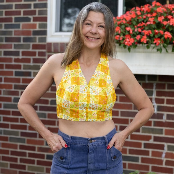 70s Halter Top - Etsy