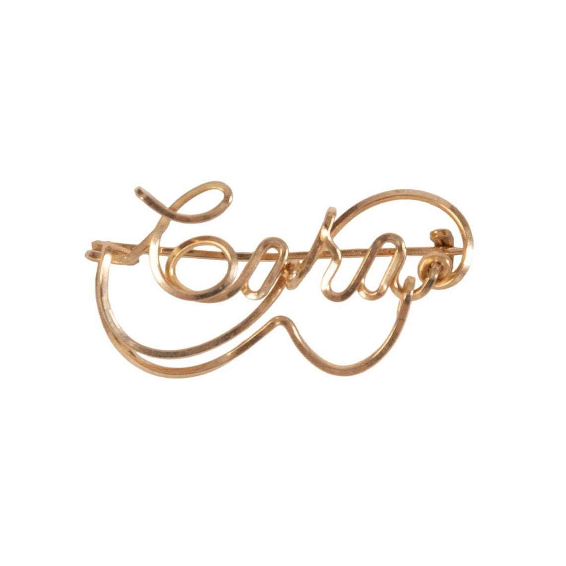 1940s "cara" Pin | Gold Tone | Name Pin | Vintage - Etsy