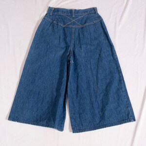 1970s Denim Culottes | Flared Jorts | Waist 28" | Cotton | Vintage - Etsy