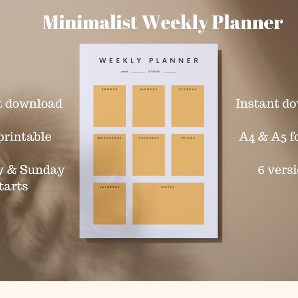 Weekly Planners - Etsy