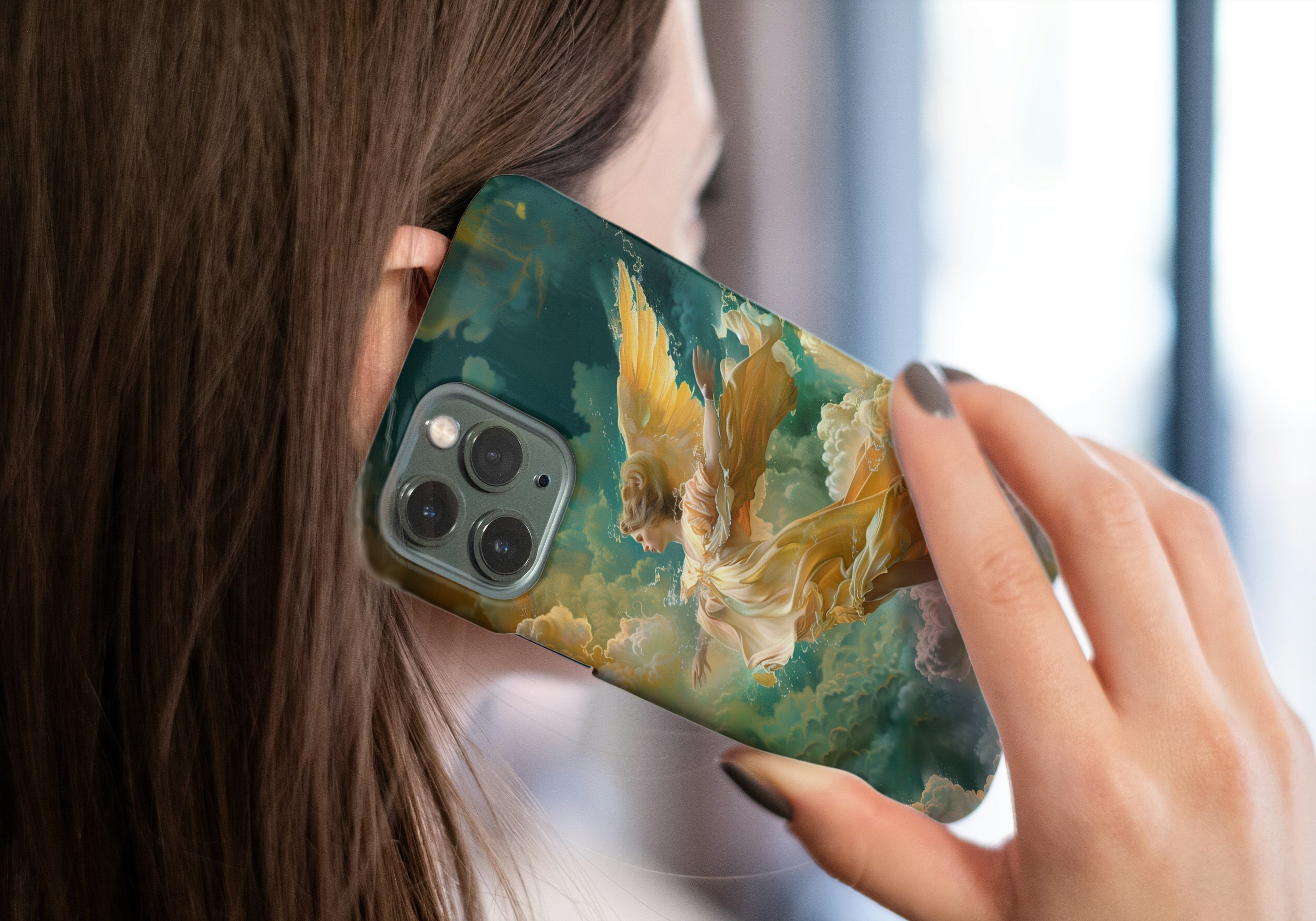 Whisper 2 PNG Realistic Angel Floating in Sky, Ethereal Divine Art ...