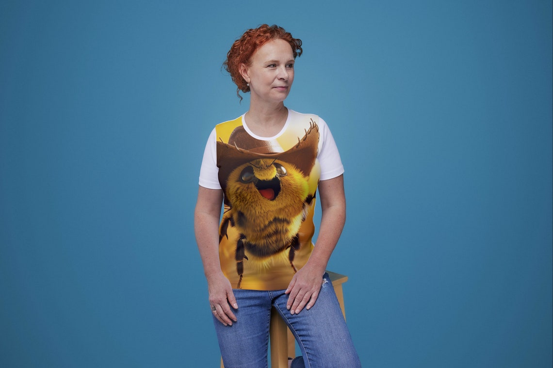 BEE-HAW Painting PNG, Digital Art Download, Cartoon Bee, Animated Bug ...