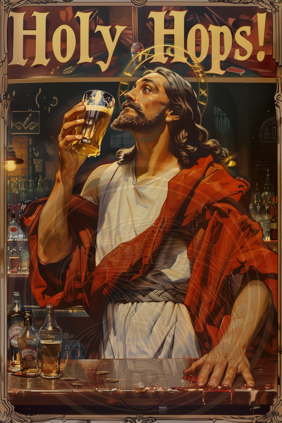 Holy Hops Jesus Png, Christian Digital Art Downloads, Minimalist Wall ...