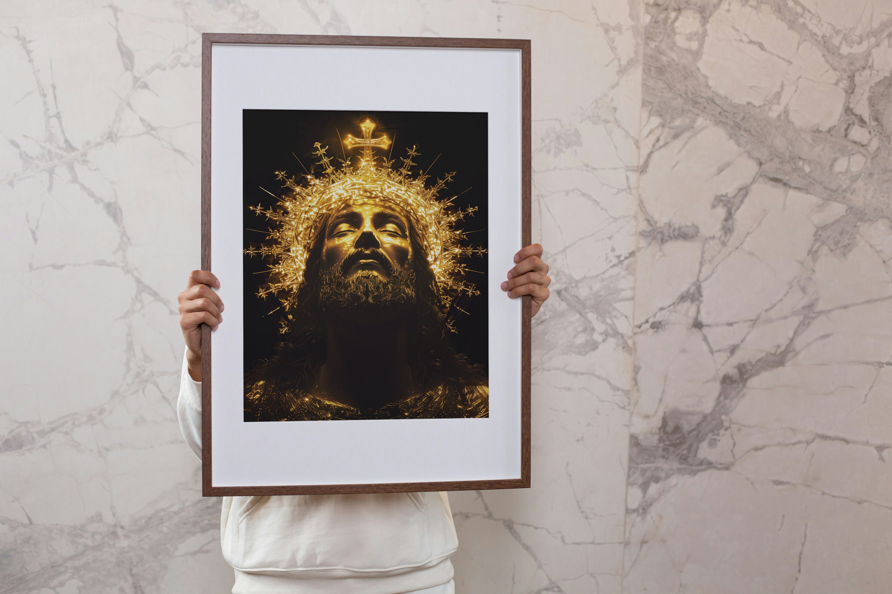 Luminous King Divine Realism, Digital Download, Divine Decor, Heavenly ...