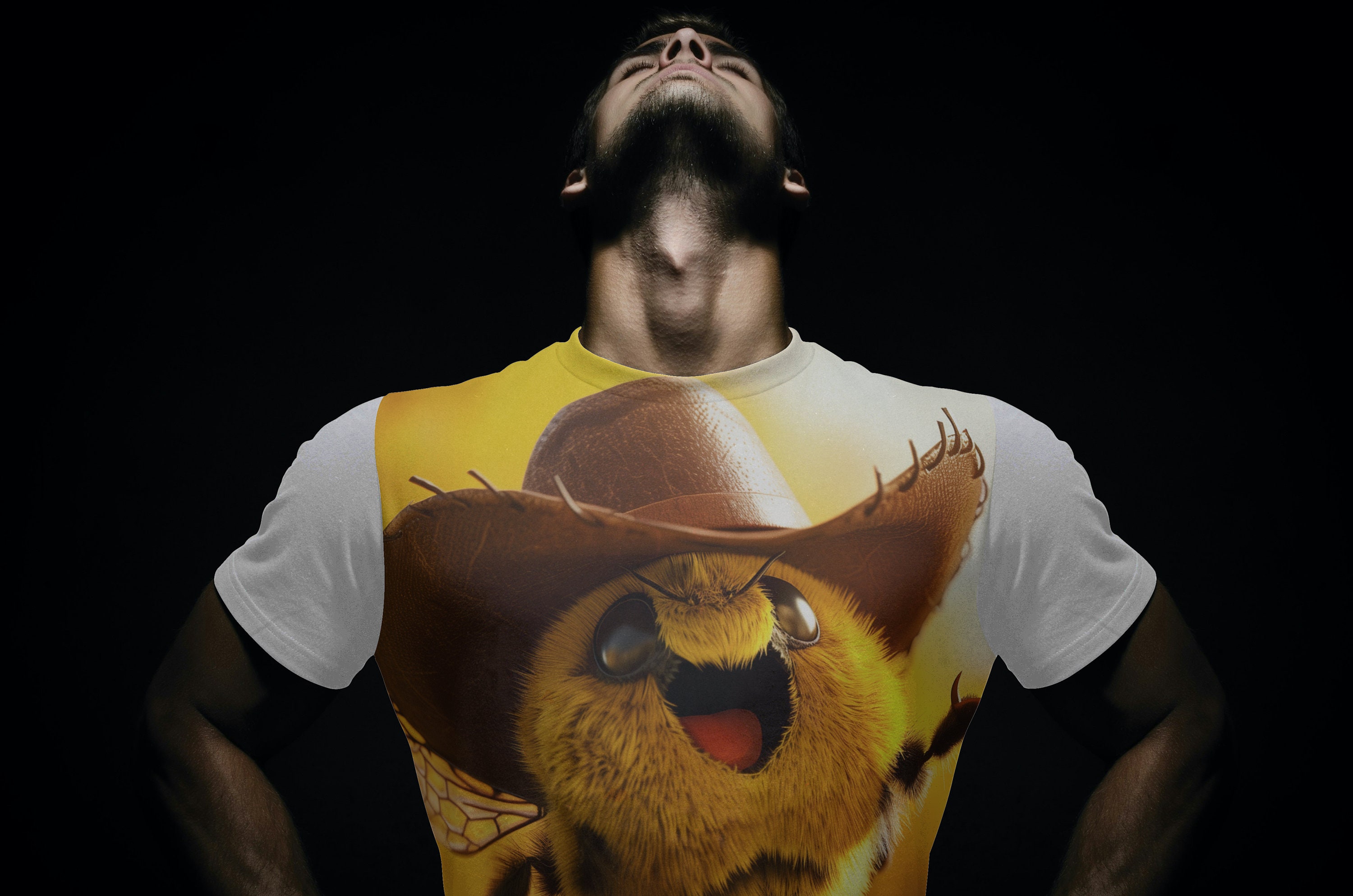 BEE-HAW Painting PNG, Digital Art Download, Cartoon Bee, Animated Bug ...