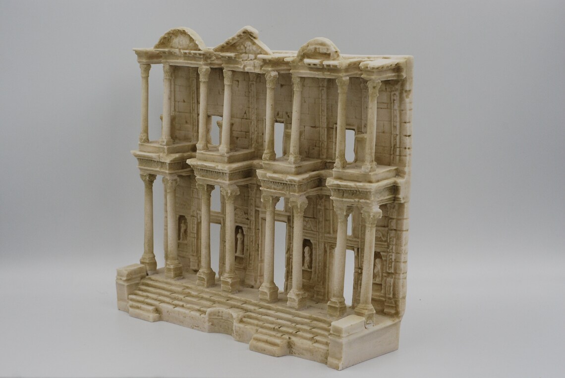 Statue Library of Celsus Ephesus-anatolia 25x6,5x21 CM - Etsy