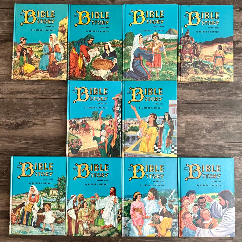 The Bible Story by Arthur Maxwell, Full Set of 10 Books,illustrated ...