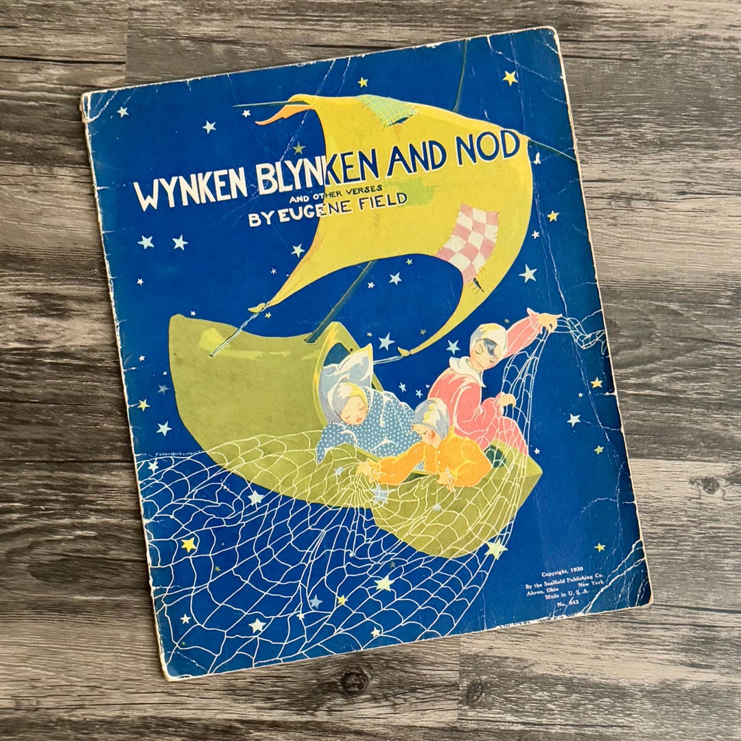 Antique Children's Book Wynken Blynken and Nod and Other Verses by ...