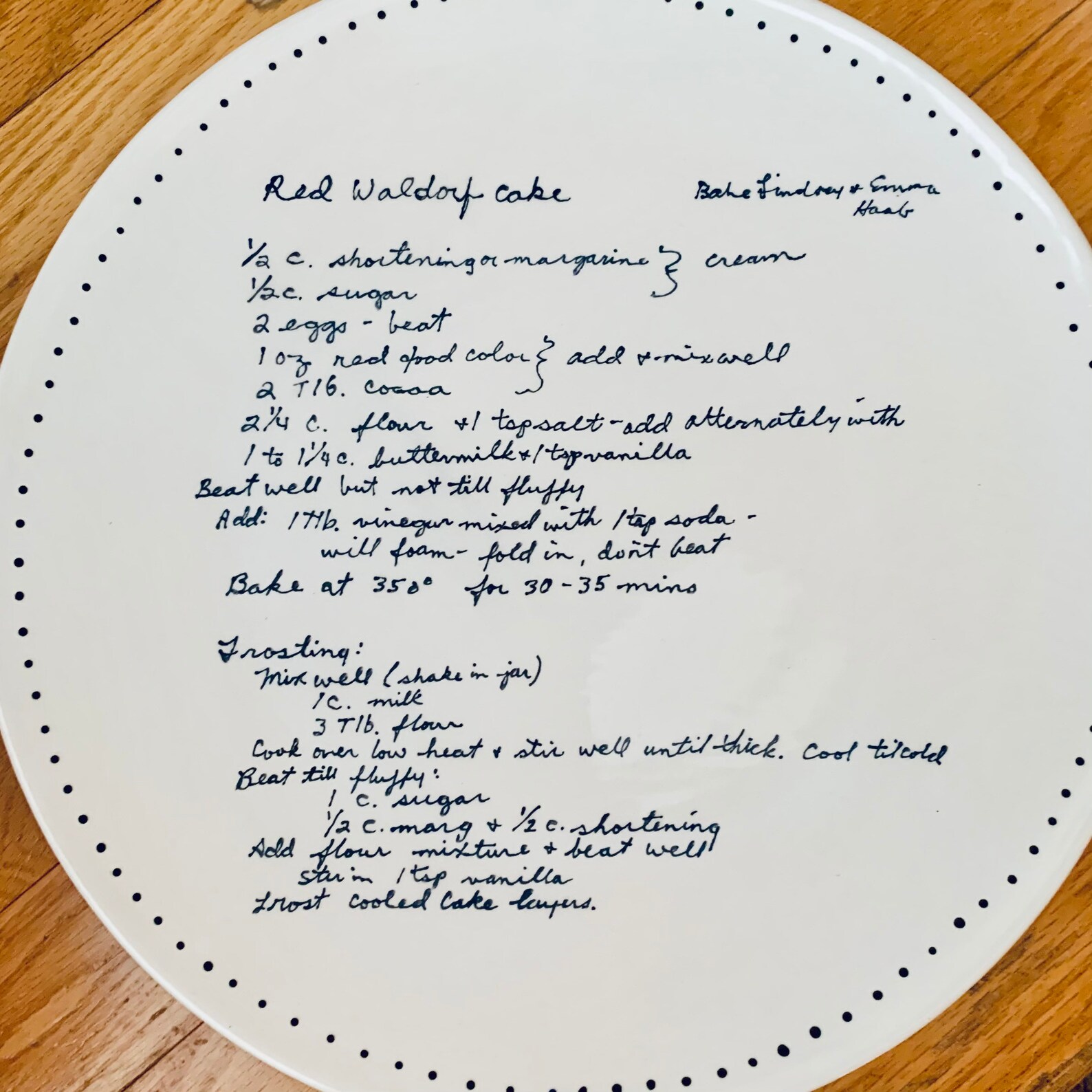 Custom Handmade Ceramic Cake Stand Plate Recipe, Monogram, Logo or ...