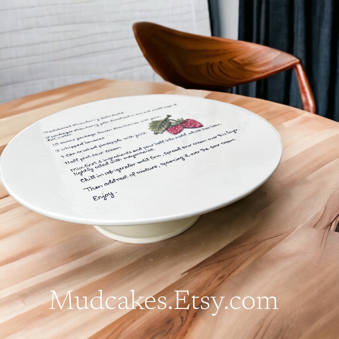 Custom Handmade Ceramic Cake Stand Plate - Etsy
