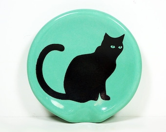Black Cat Spoon Rest - Etsy