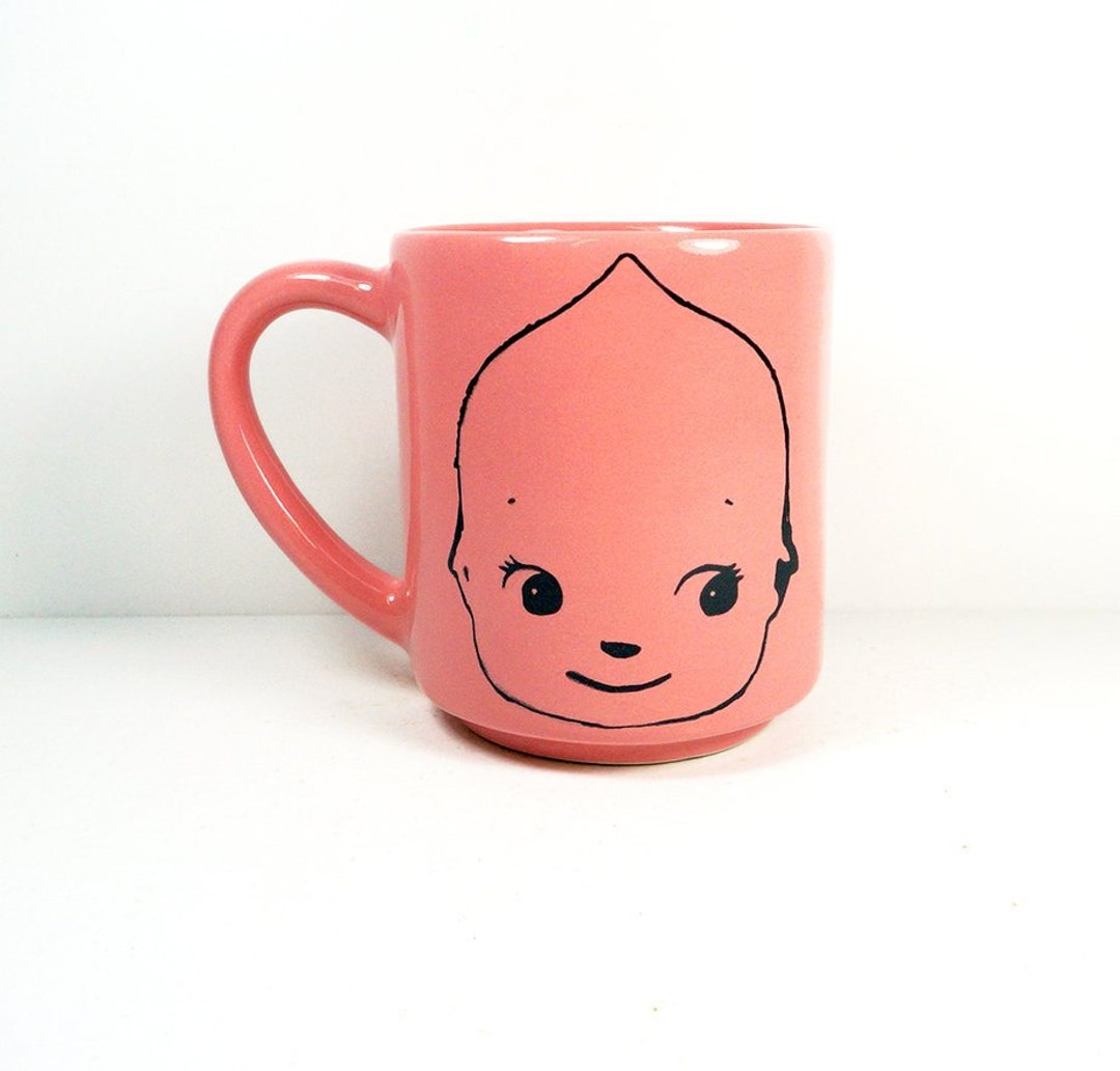 STACKABLE 13oz Coffee Mug/tea Mug Shown Here W/giant Kewpie Heads on 2 ...