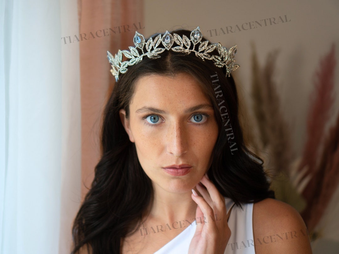 Grecian Goddess Crown, Bridal Tiara, Rhinestone Tiara, Elegant Tiara ...