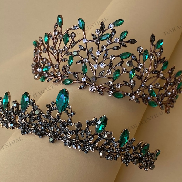 Emerald Tiara - Etsy