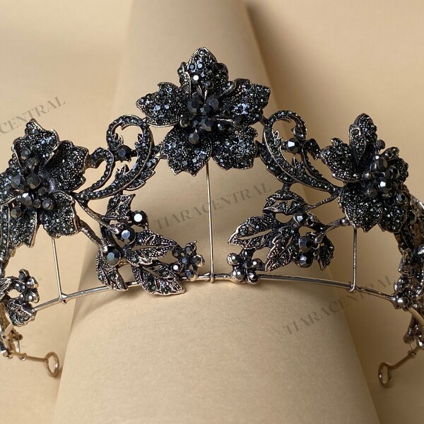 Black Tiara - Etsy