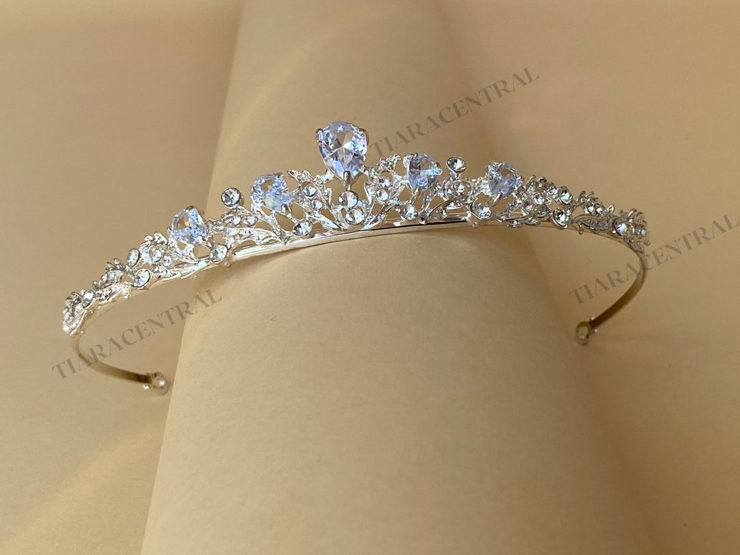 Silver Rhinestone Tiara, Gold Rhinestone Tiara, Rosegold Prom Tiara ...