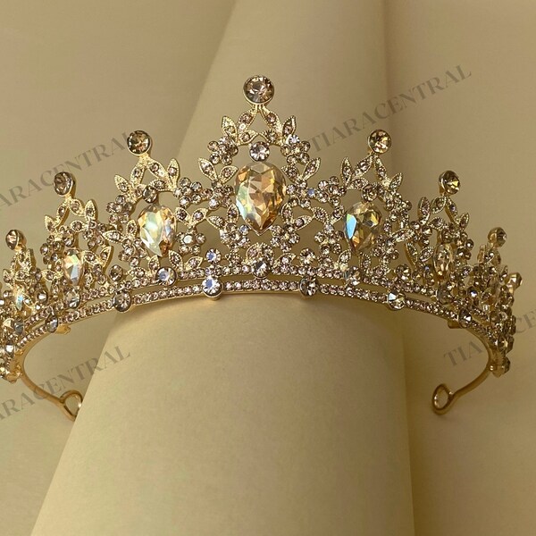 Gold Tiara - Etsy