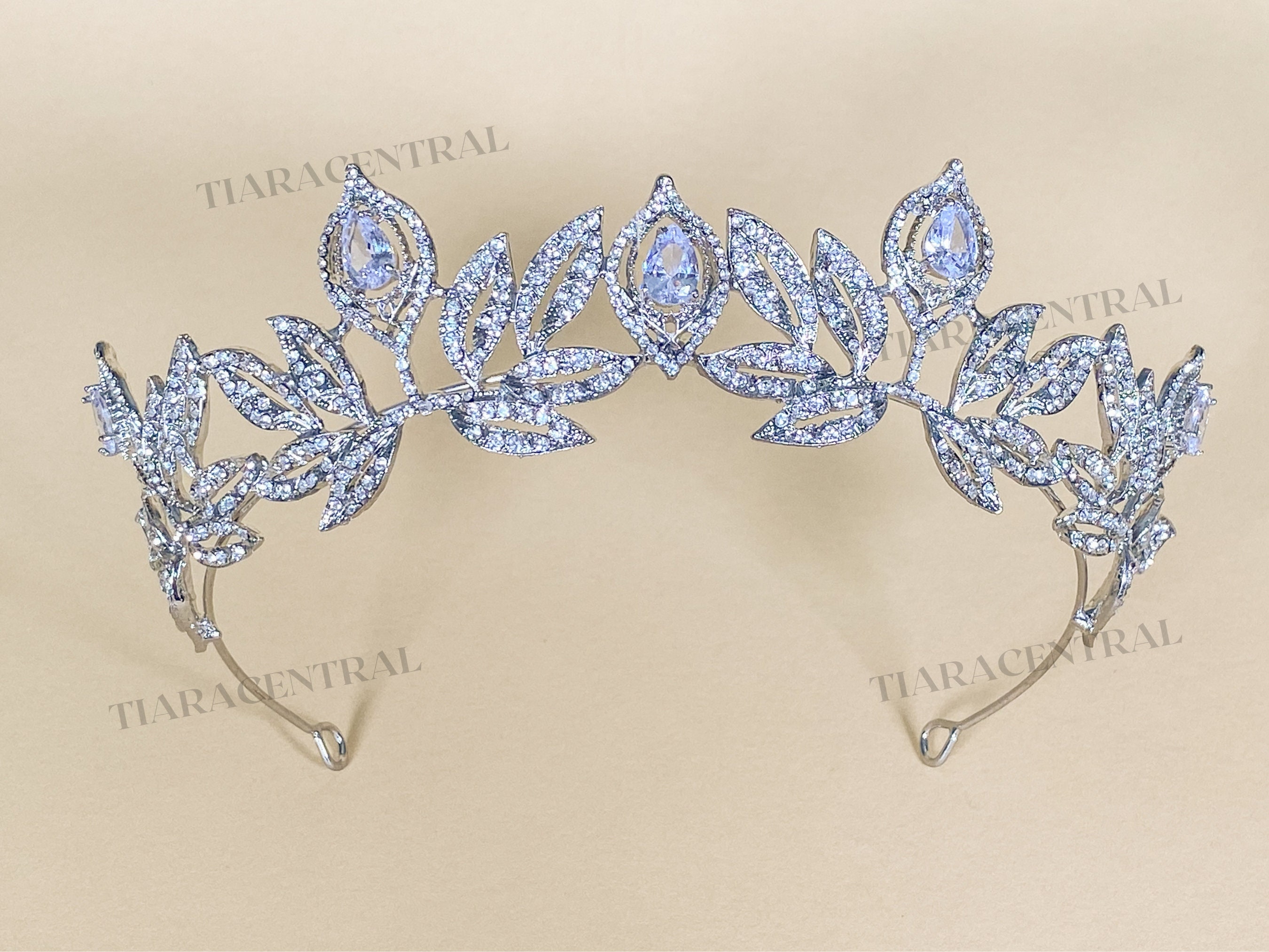 Grecian Goddess Crown, Bridal Tiara, Rhinestone Tiara, Elegant Tiara ...