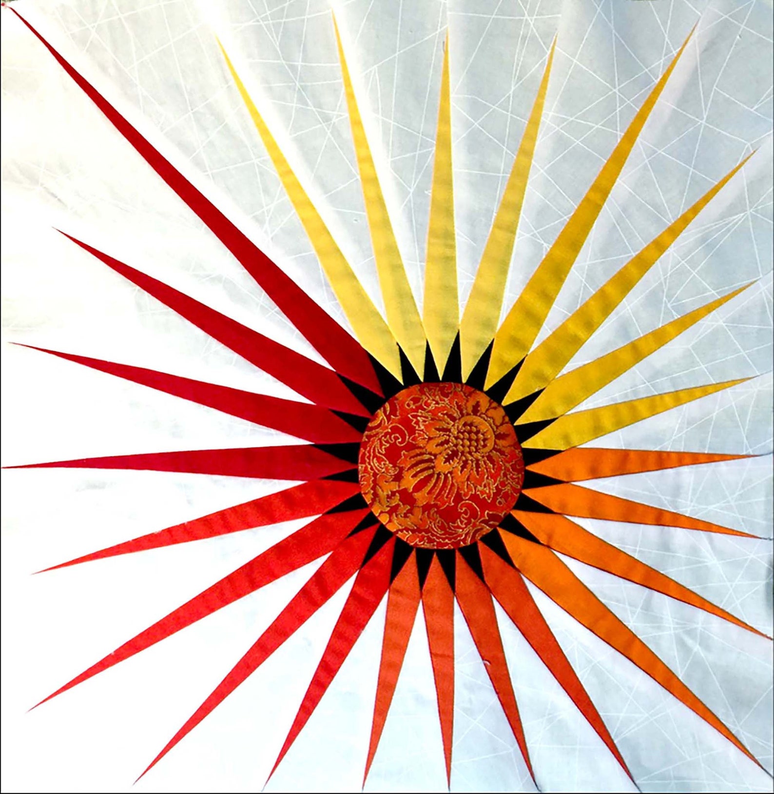 14 Offset Spiky Sun Paper Pieced Pattern | Etsy