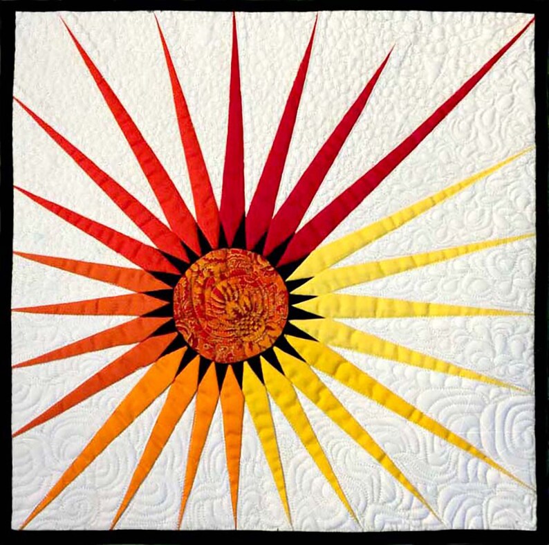 14 Offset Spiky Sun Paper Pieced Pattern | Etsy