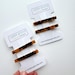 Tortoise Shell Barrette Set – Golden Brown Hair Clips - Etsy