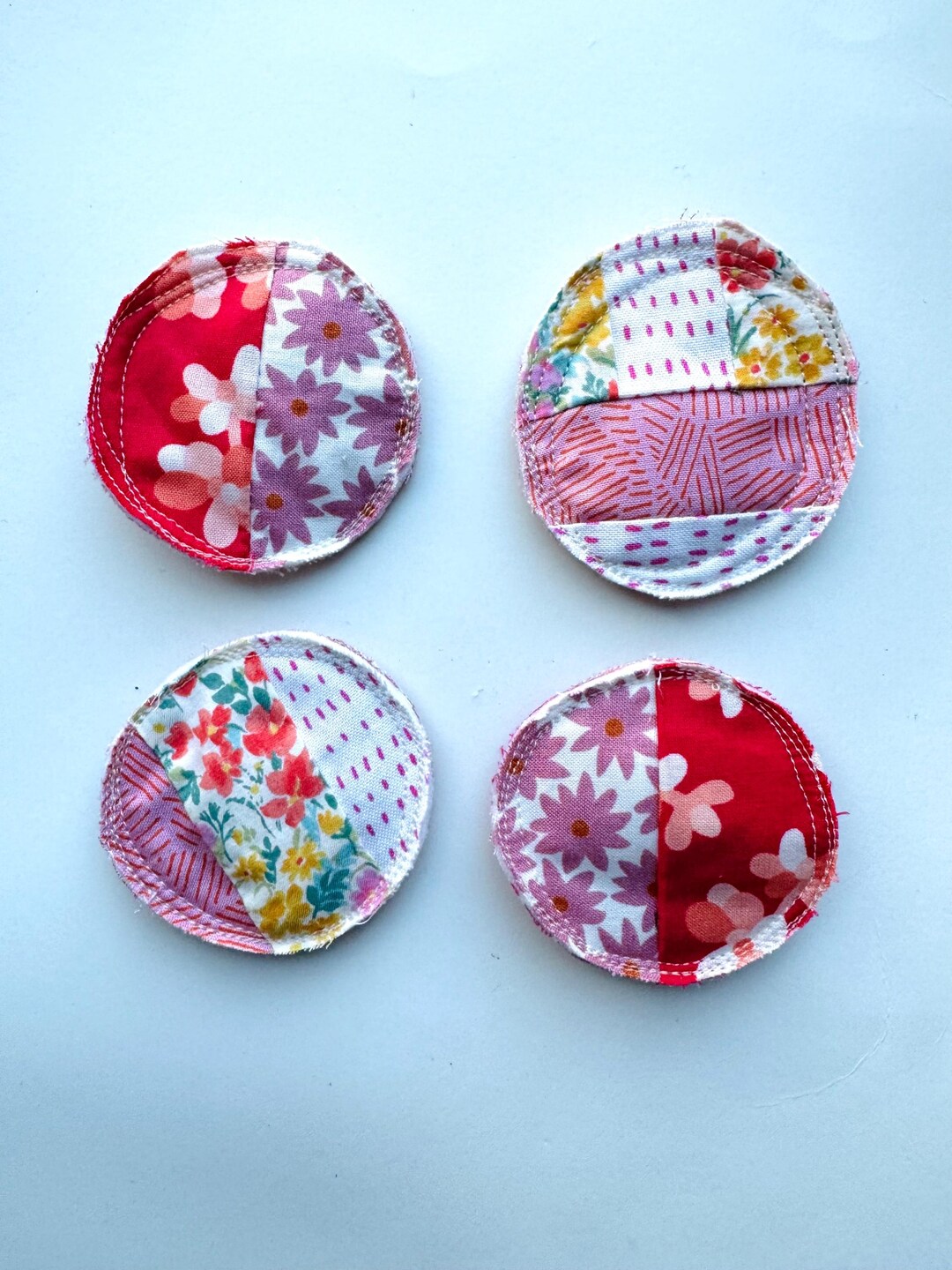 Fabric Magnet Scrappy Magnet Office Magnet Pink Magnet Kid Safe Magnet ...