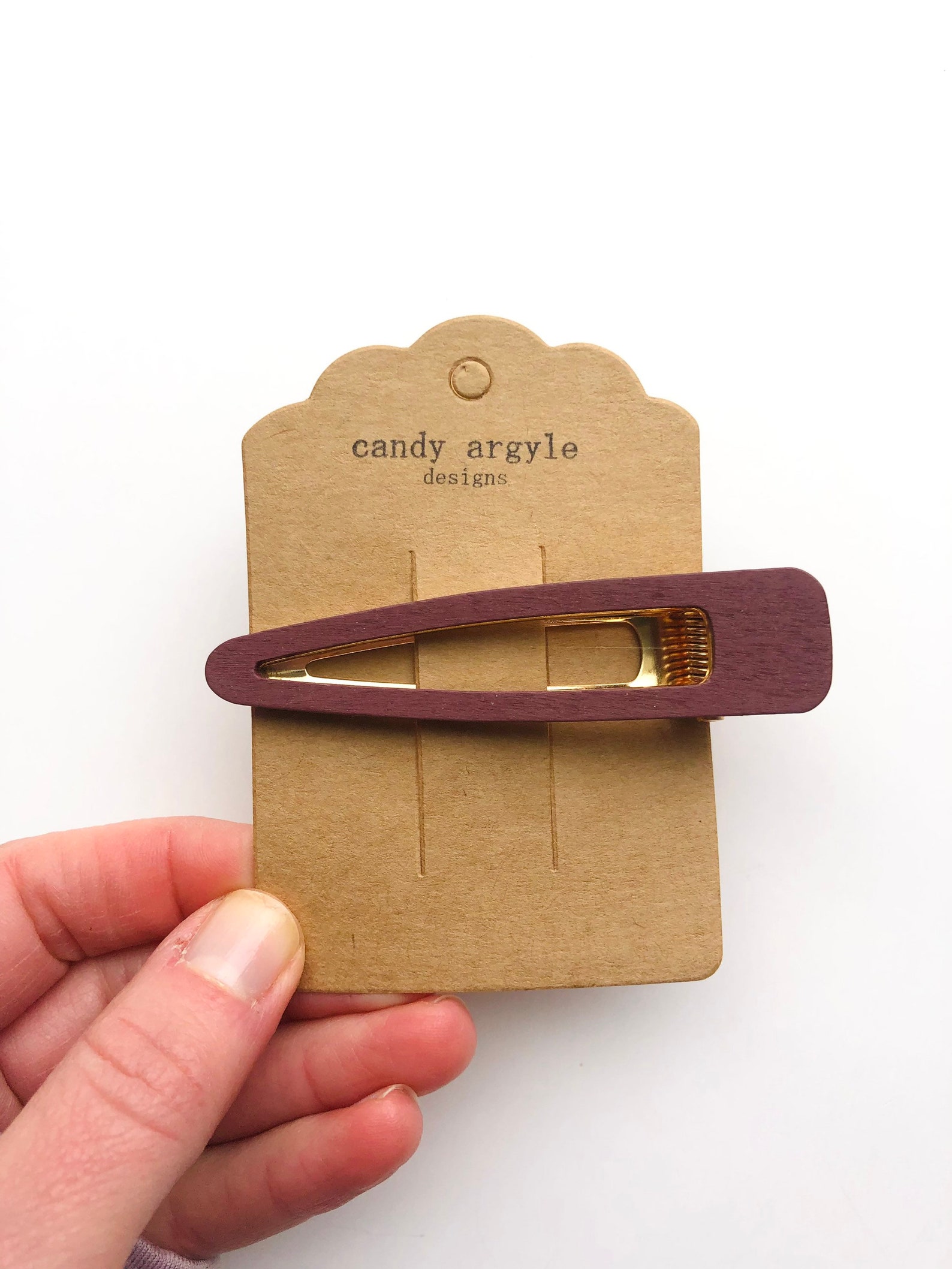 Wooden Hair Clips Hair Clips for Women Alligator Hair | Etsy