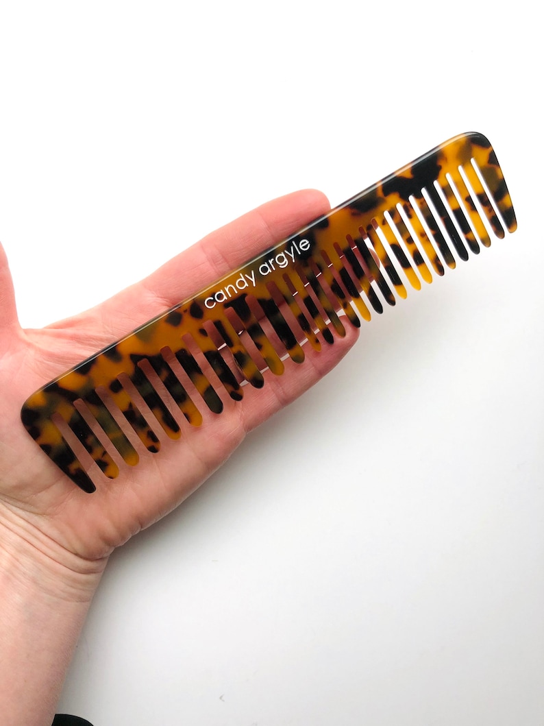 Tortoise Shell Comb Hair Comb Wide Tooth Comb Mens Comb - Etsy